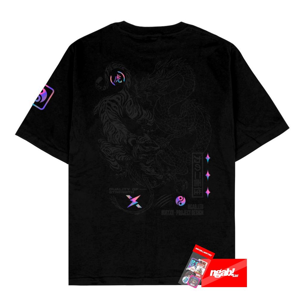 Jual Ngab Kaos Baju Distro Duality Of Strength Reflective Rainbow NB242 ...