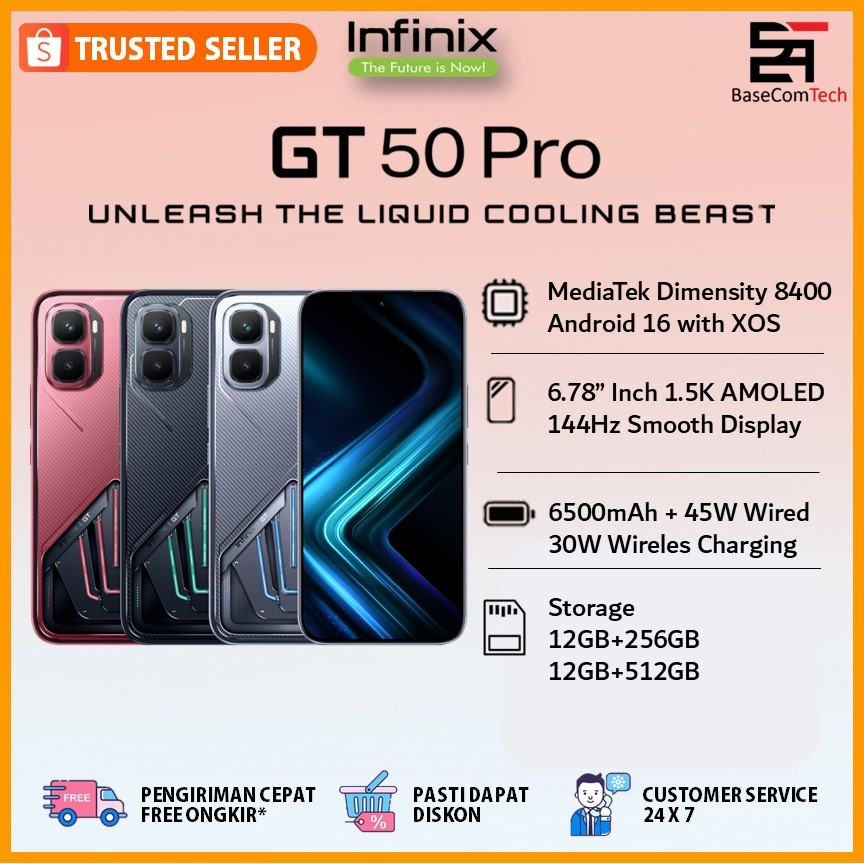 Jual Infinix GT 50 PRO 12GB 512GB 6.78 1.5K AMOLED 144Hz Garansi Resmi ...