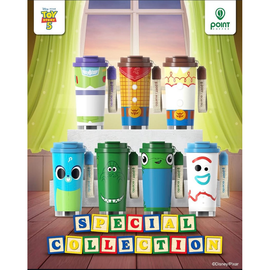 Jual [Ready Buzz Forky] Tumbler Toy Story x Point Coffee Ecentio ...