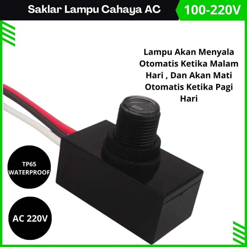 Jual Saklar Lampu Otomatis Saklar Sensor Cahaya Lampu Jalan AC 220V ...