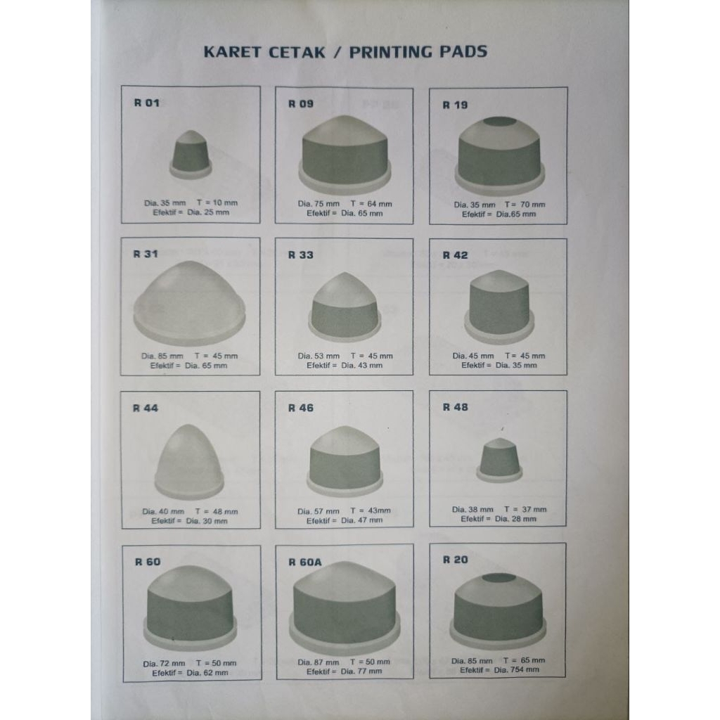 Jual SILICONE RUBBER PAD PRINTING (untuk mesin pad printing) | Shopee ...