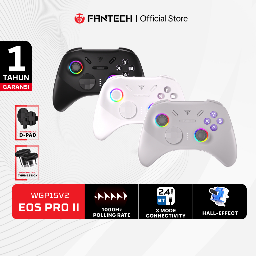 Jual Fantech EOS PRO II Gamepad HALL EFFECT Wireless Bluetooth Joystick ...