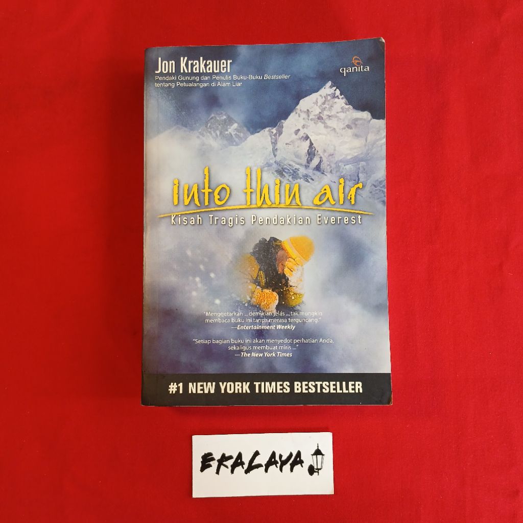 Jual Buku Jurnalisme INTO THIN AIR (Kisah Tragis Pendakian Everest ...