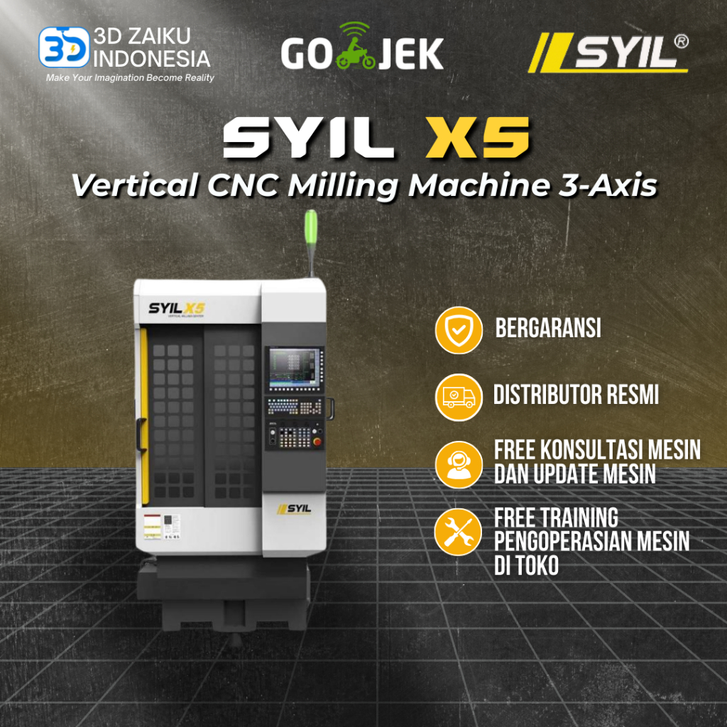 Jual SYIL X5 Vertical CNC Milling Machine 3-Axis SCHNEEBERGER High ...