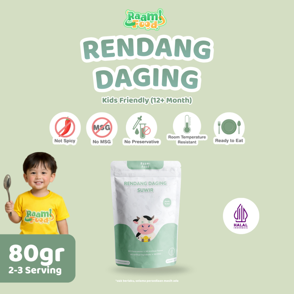 Jual Raami Food - Rendang Daging Sapi Suwir TIDAK PEDAS NO MSG | Shopee ...