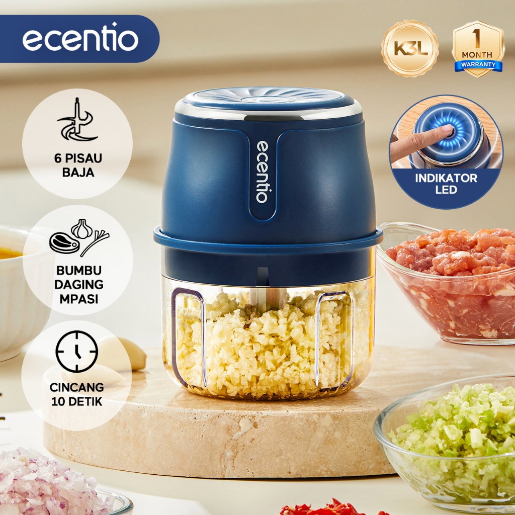Jual ecentio Mini Chopper Bawang Food Grade Penggiling Daging ...