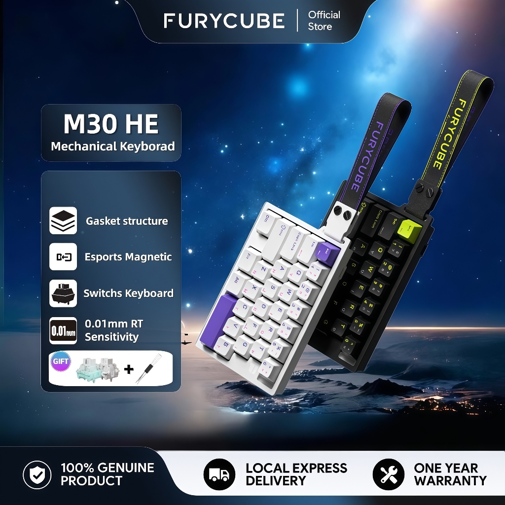 Jual FURYCUBE M30 HE Mechanical Keyborad 8K RT0.01mm For Esports Gaming ...