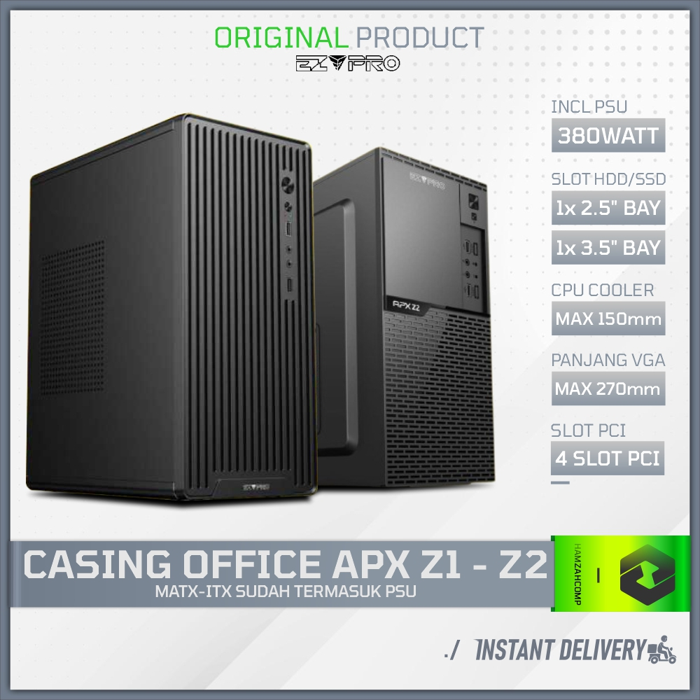 Jual Casing PC Ezpro APX Z1 / Z2 Termasuk PSU | Casing Komputer Murah ...
