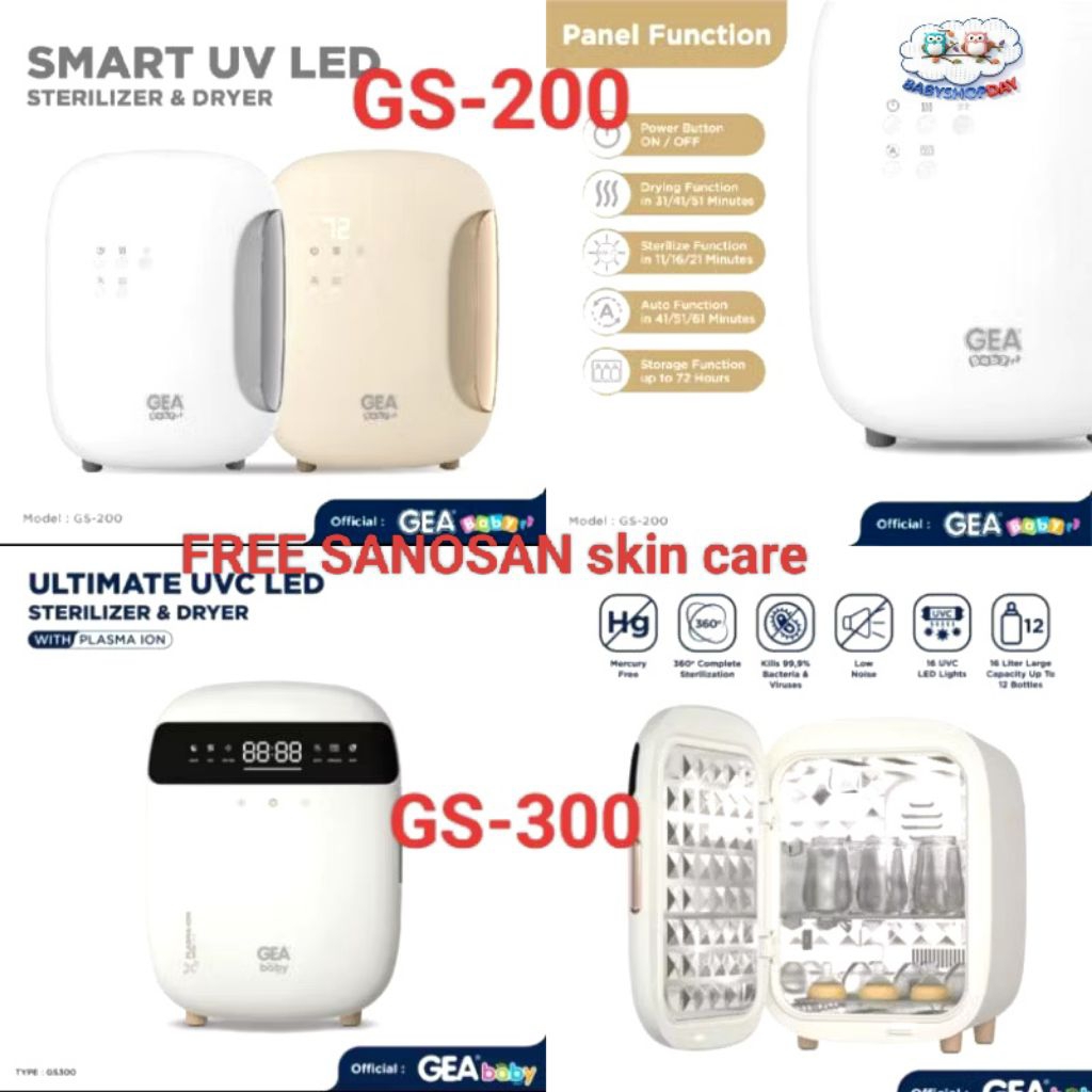 Jual GEA Smart UV LED GS-200 Sterilizer drying GEA GS200 GS300 GS-300 ...