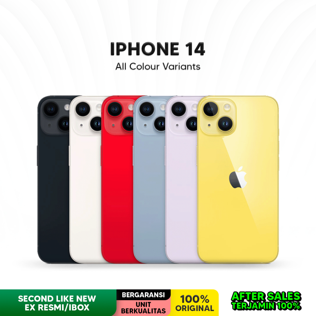 Jual Apple iPhone 14 128GB 256GB Second Used Secondhand Bekas Ex Resmi ...