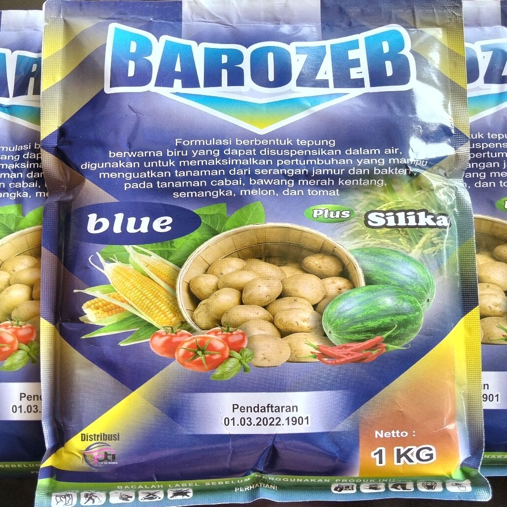Jual Fungisida Barozeb 85 WP 1 kg Mancozeb Biru Plus Silika Untuk ...