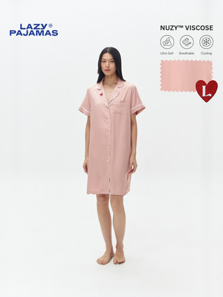 Jual LAZY® Pajamas Däster Dusty Pink | Piyama Daster | Shopee Indonesia