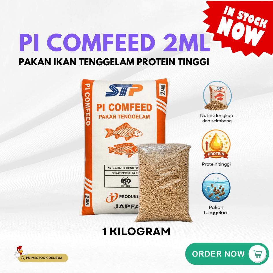 Jual JAPFA PI Comfeed 2ML 1 KG – Pakan Ikan Tenggelam Protein 28–30% ...
