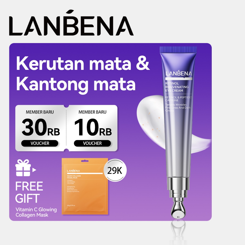 Jual [NEW] LANBENA 3A Retinol Renewing Eye Cream - menghilangkan ...