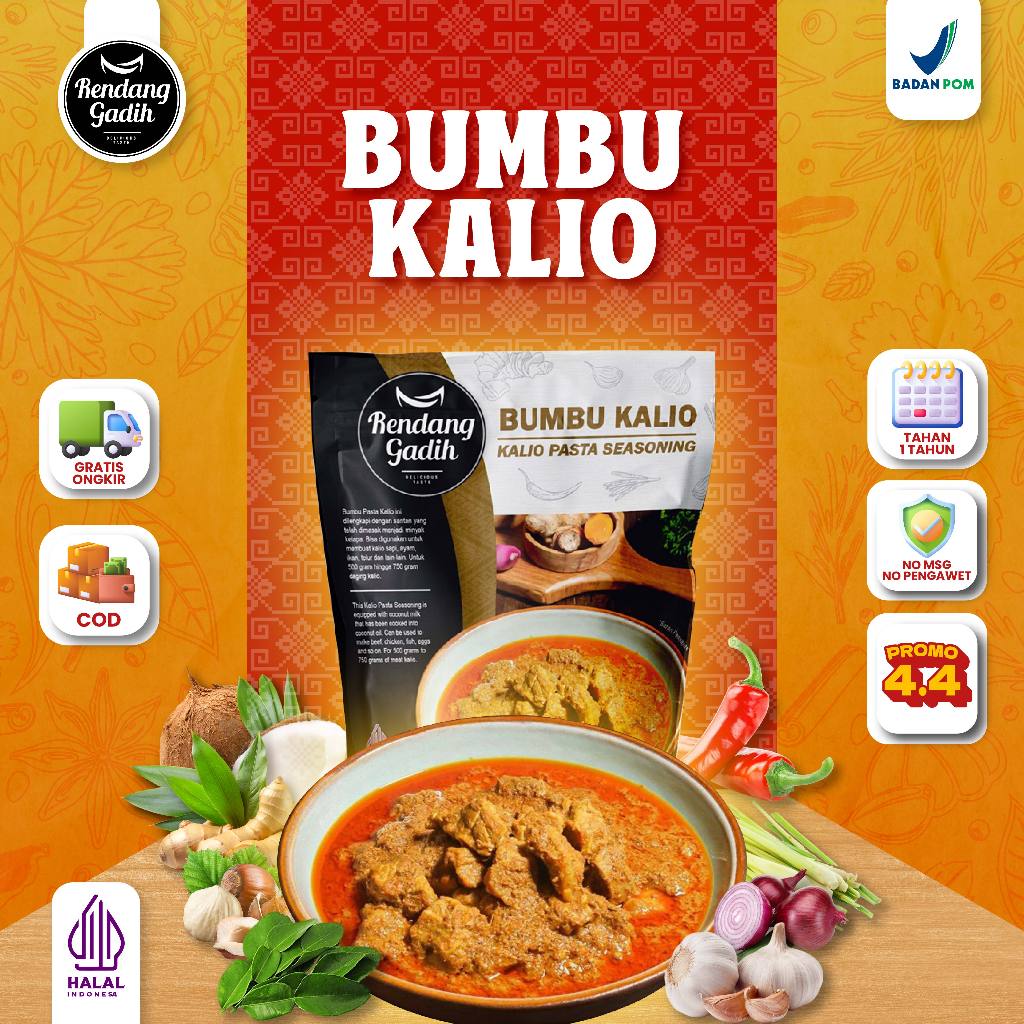 Jual Rendang Gadih - Bumbu Kalio Instan 250 g | Shopee Indonesia