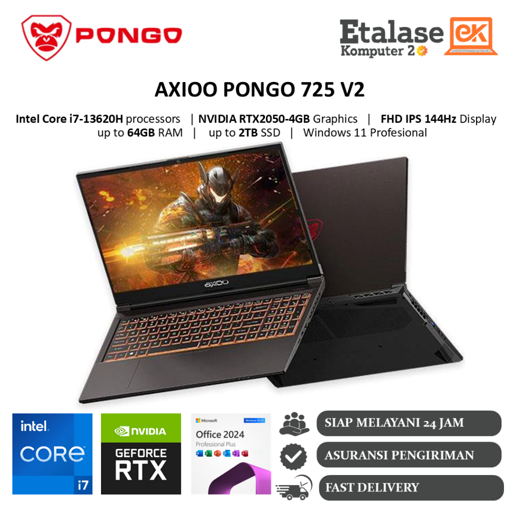 Jual Axioo Pongo 725 Terlengkap & Harga Terbaru April 2026 | Shopee ...