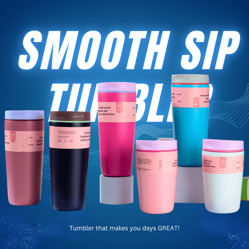 Jual SmoothSip Slider Insulated Tumbler Minum Aesthetic Premium Quality ...