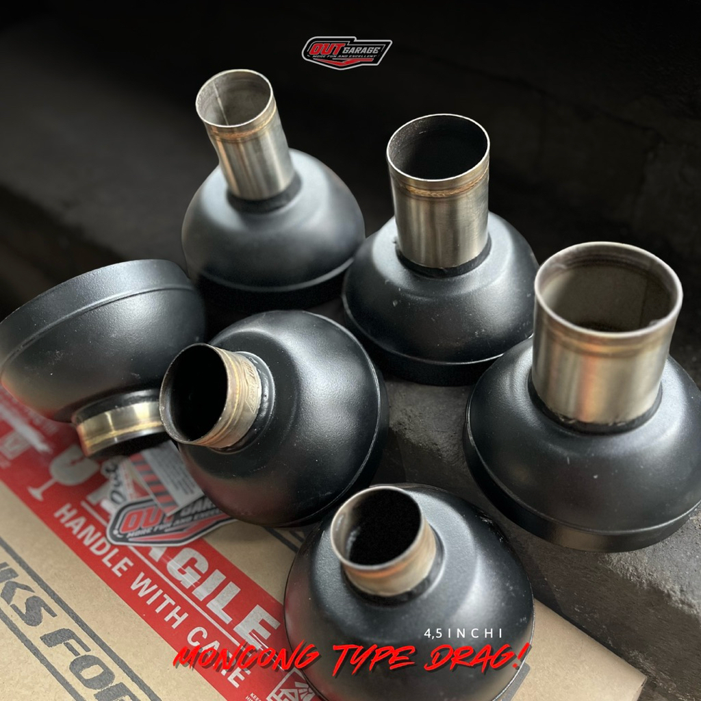 Jual (DRAG SERIES) Moncong Corong Tutup knalpot type Drag Series untuk ...
