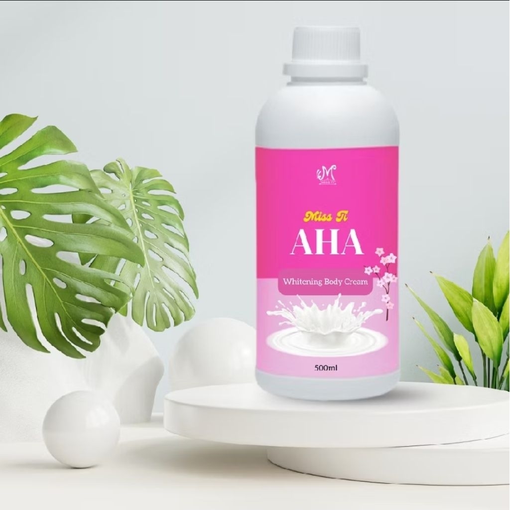 Jual AHA whitening body Cream 500ml BPOM wajah dan badan bleaching ...