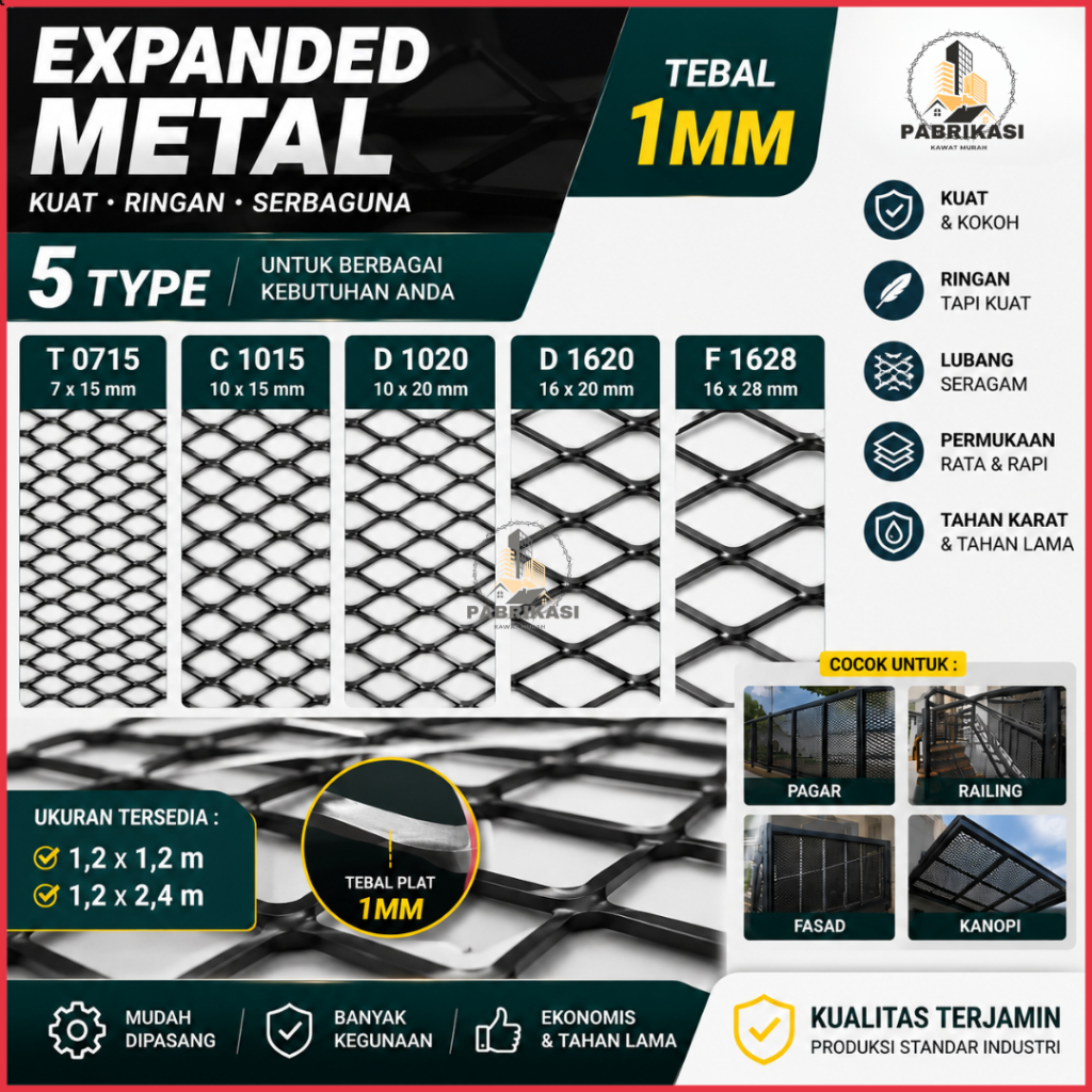 Jual Expanded Metal Terlengkap & Harga Terbaru Juni 2026 | Shopee Indonesia