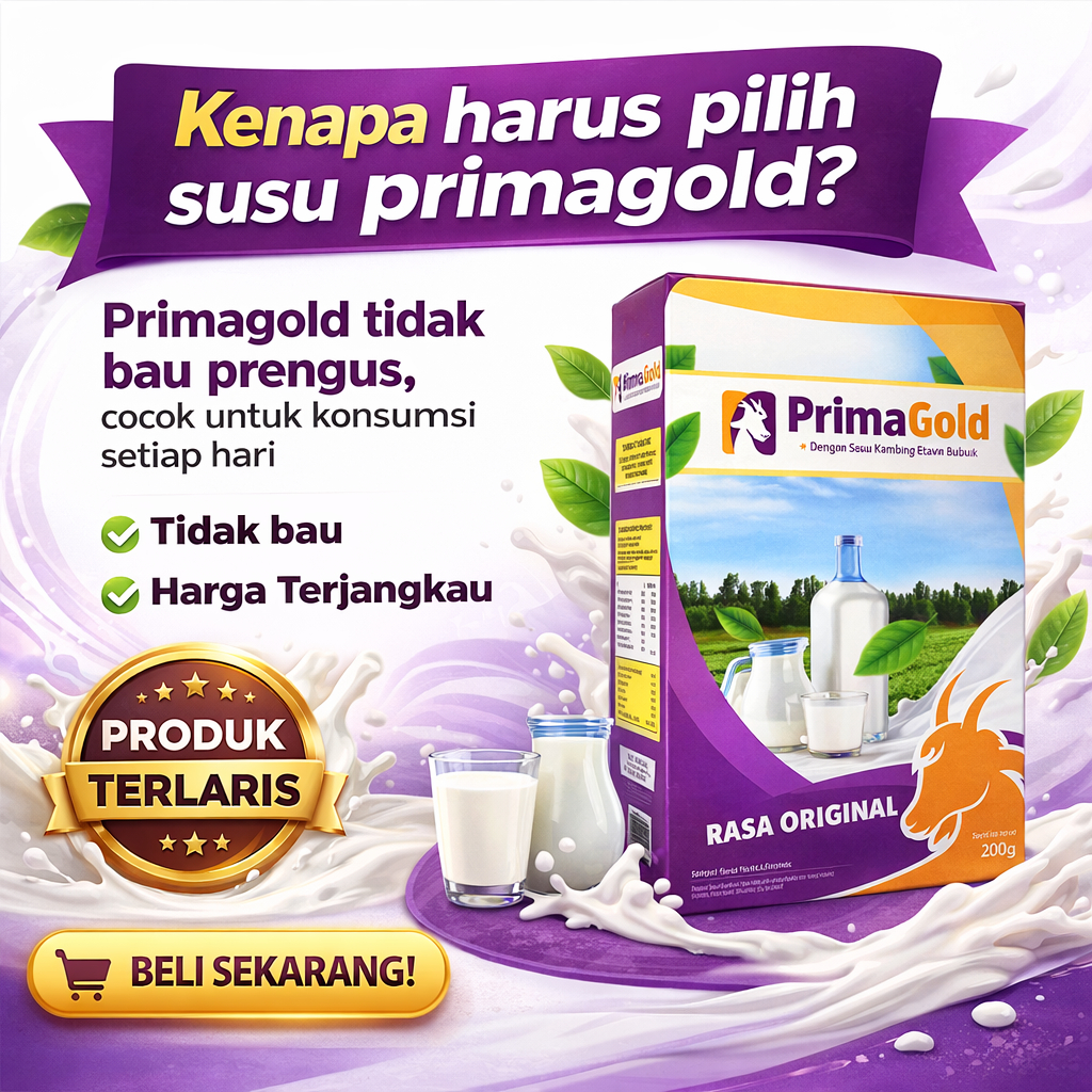 Jual PrimaGold 5 Box Susu kambing etawa jaga kesehatan dan imun ...