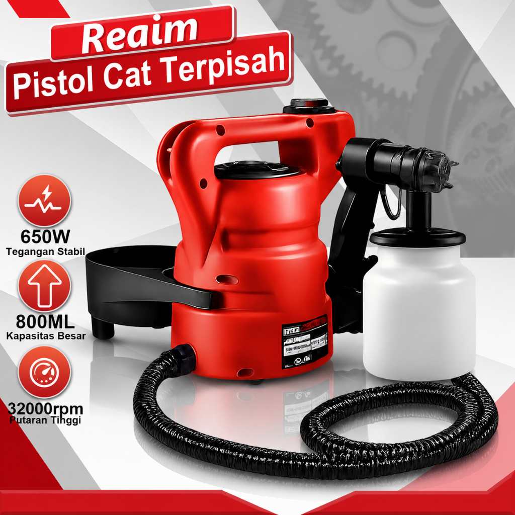 Jual Reaim Spraygun Cat Semprot Alat Cat Semprot Listrik 800ML 650W ...