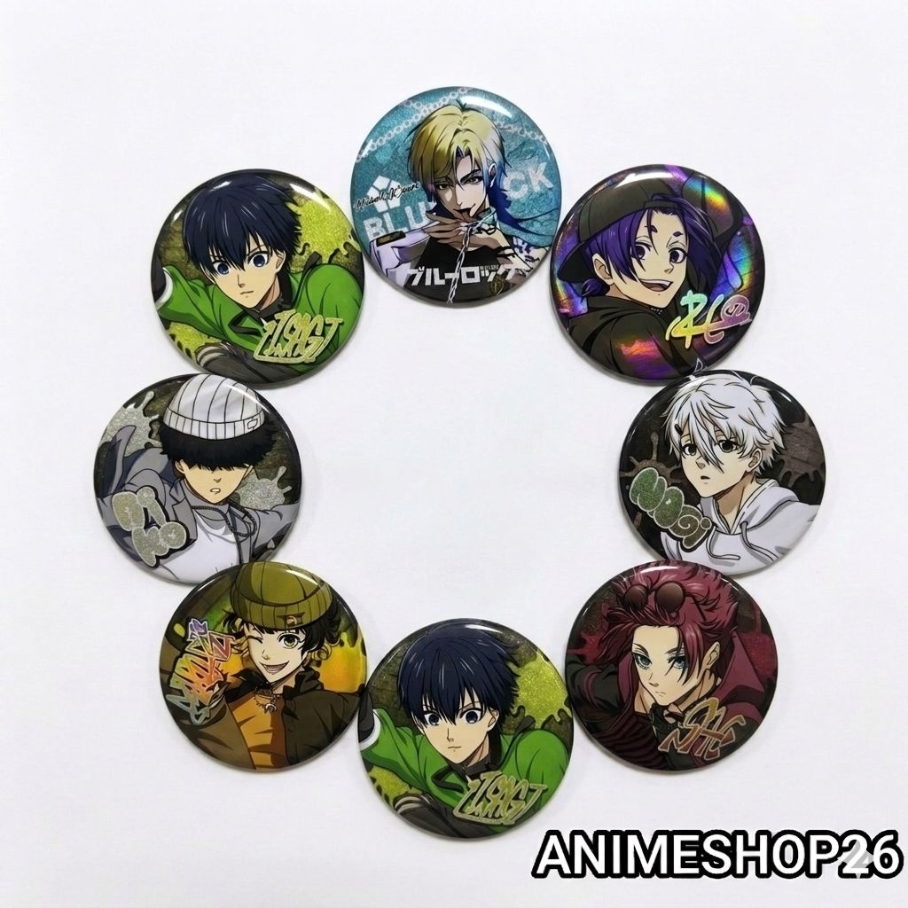 Jual Pin bros anime blue lock nagi rin reo sae isagi kaiser bachira ...