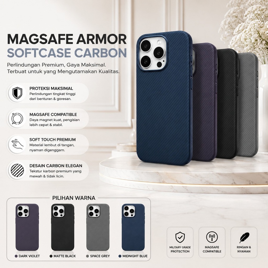 Jual Case ARMOR MAGSAFE Iphone 11 | 12 | 12 Pro | 12 Pro Max | 13 | 13 ...