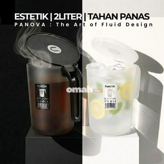 Jual Teko Air Minum 2 Liter Plastik Aesthetic Tutup 1 Tombol BPA Free ...