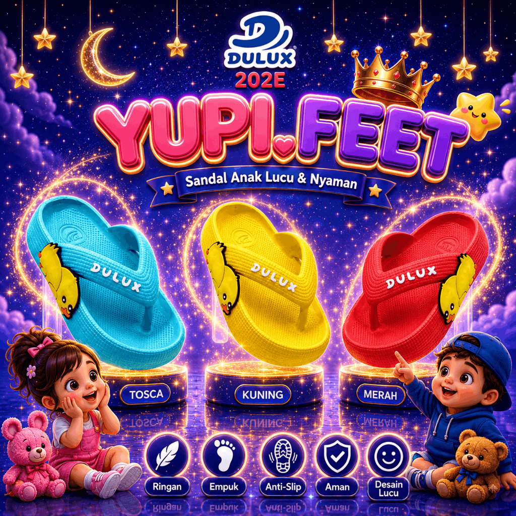 Jual YUPI - DULUX 510E Sandal Anak Perempuan Model Jepit Tali Belakang ...