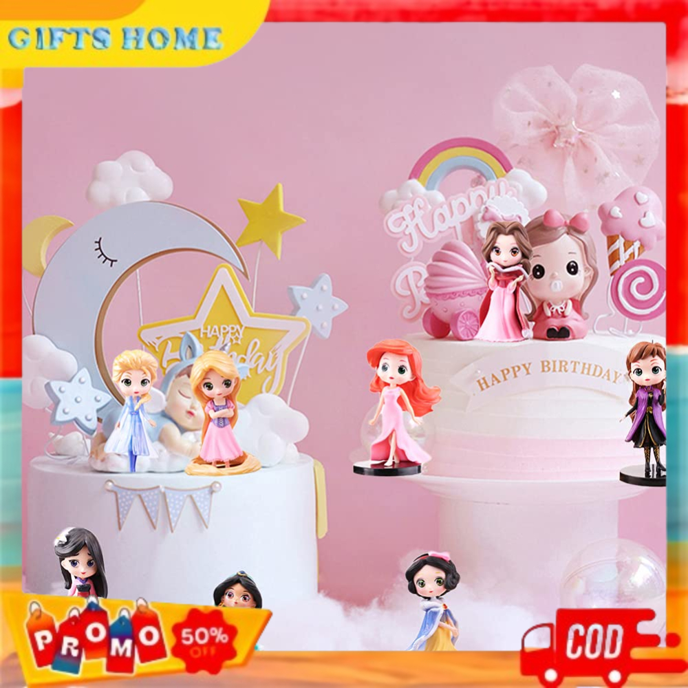 Jual Cake Topper Kue Ulang Tahun Boneka Princess 3D Cake Decoration ...