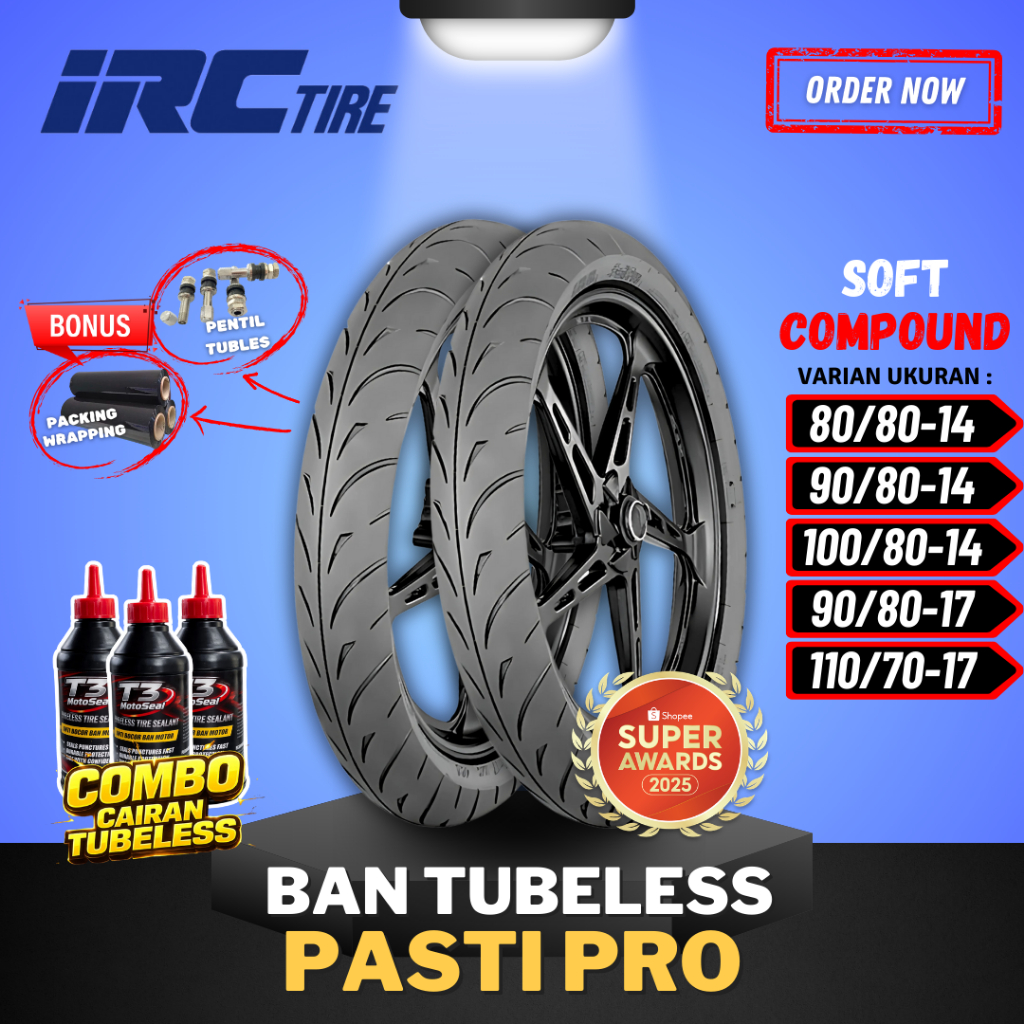 Jual [READY COD] BAN IRC SOFT COMPOUND FASTI PRO ( 80/80-14 / 90/80-14 ...