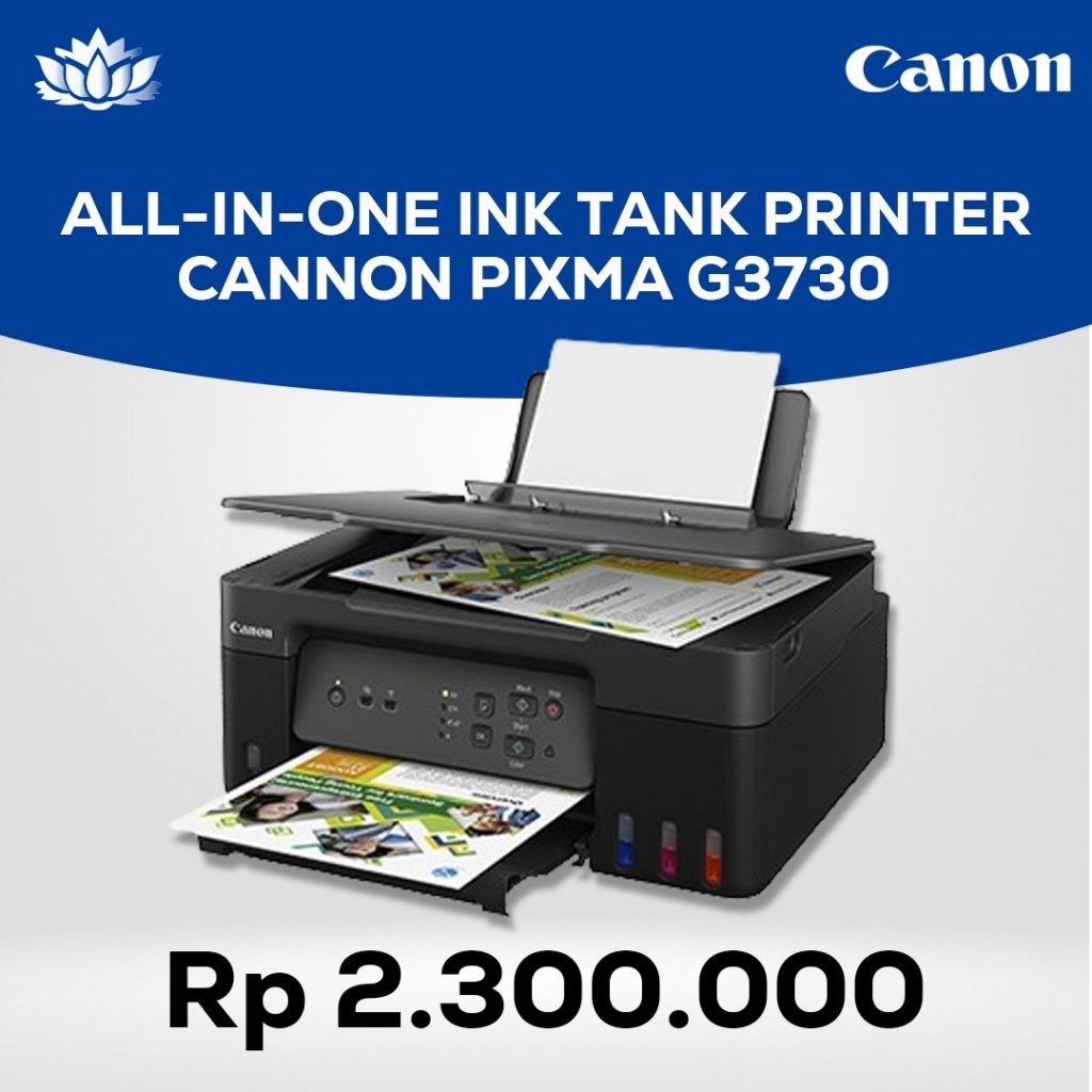 Jual Printer Canon G3730 Ink Tank Multifungsi Print Scan Copy Wireless ...