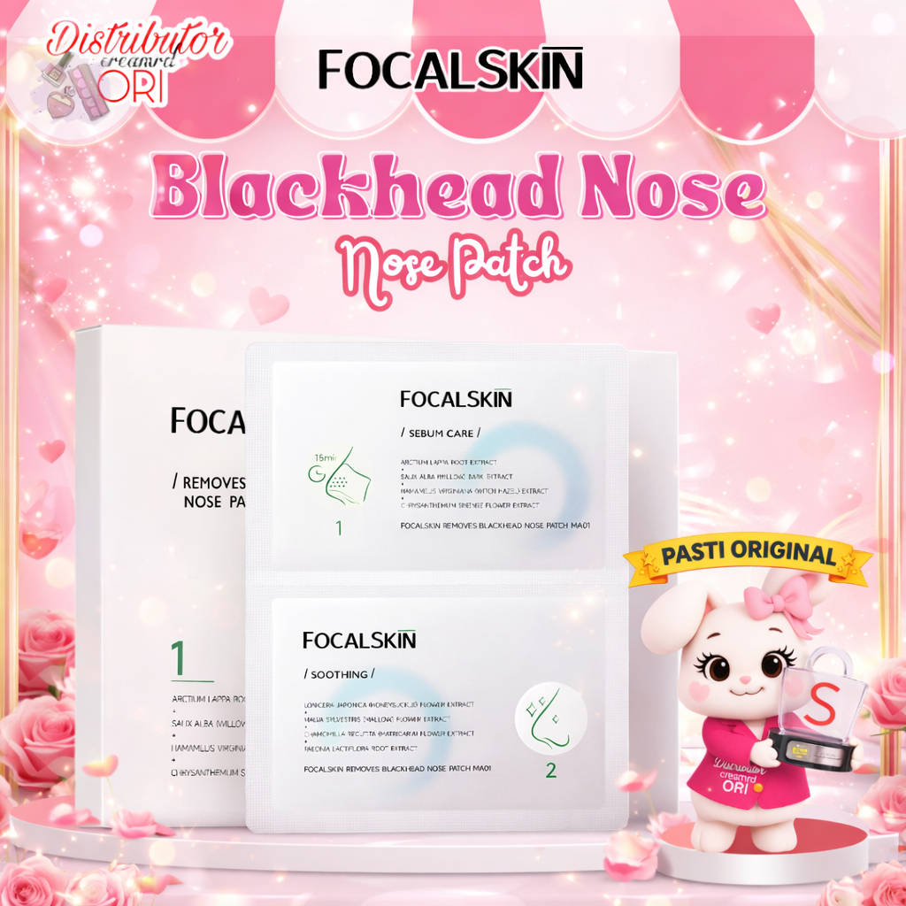 Jual FOCALSKIN REMOVES BLACKHEAD NOSE PATCH | ORIGINAL | Shopee Indonesia