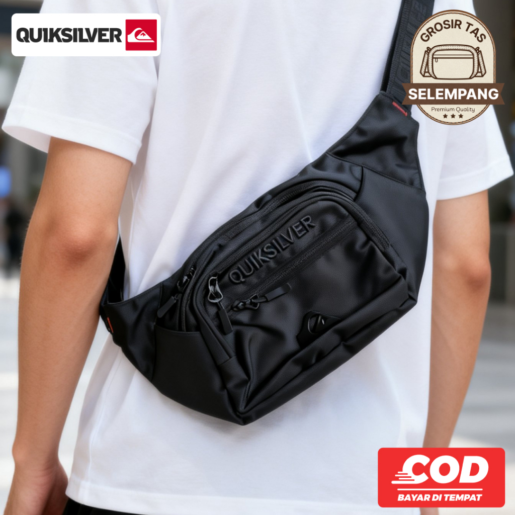 Jual Waist Bag I Tas Selempang Jumbo Besar Quick Silver 2C - Sling Bag ...