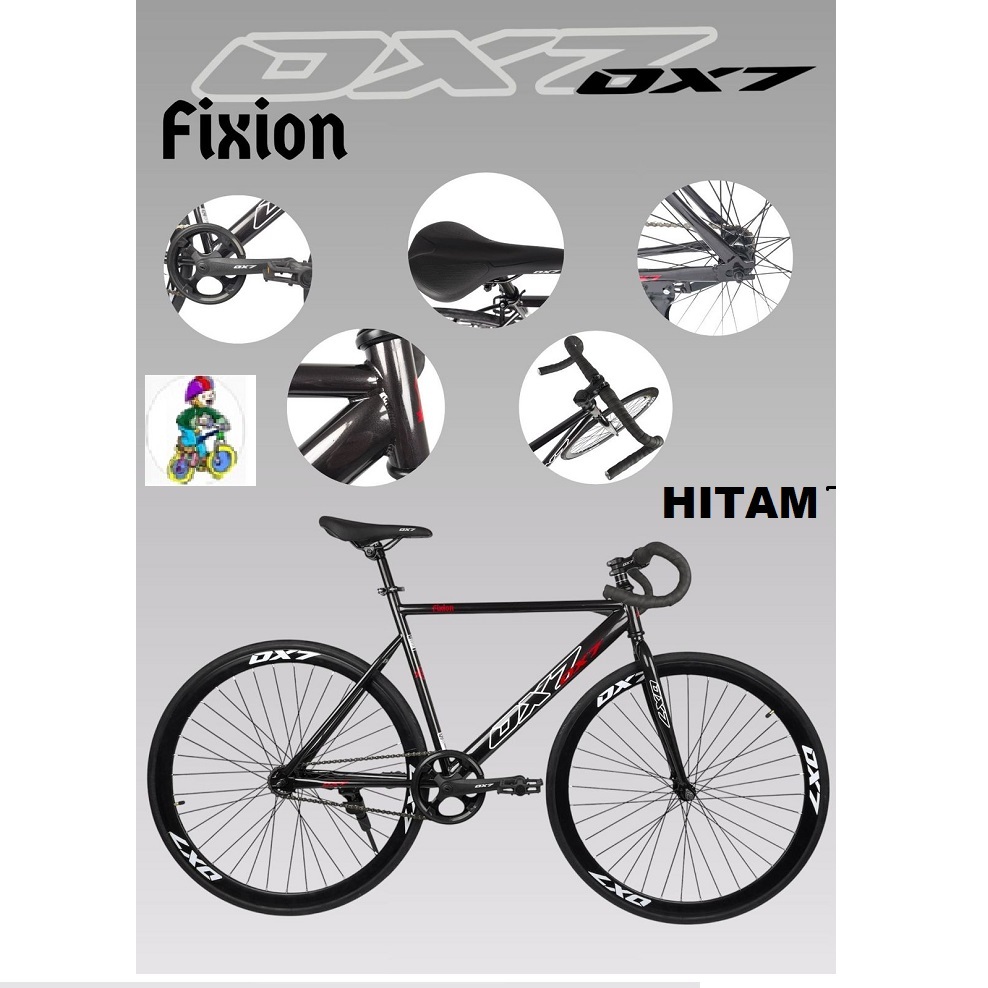 Jual OX7 FIXION Sepeda Fixie Dewasa Size 26 inch | Shopee Indonesia