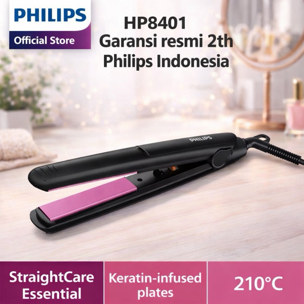 Jual Philips Catok Rambut HP8401 Catokan Kerashine Original Philips HP ...