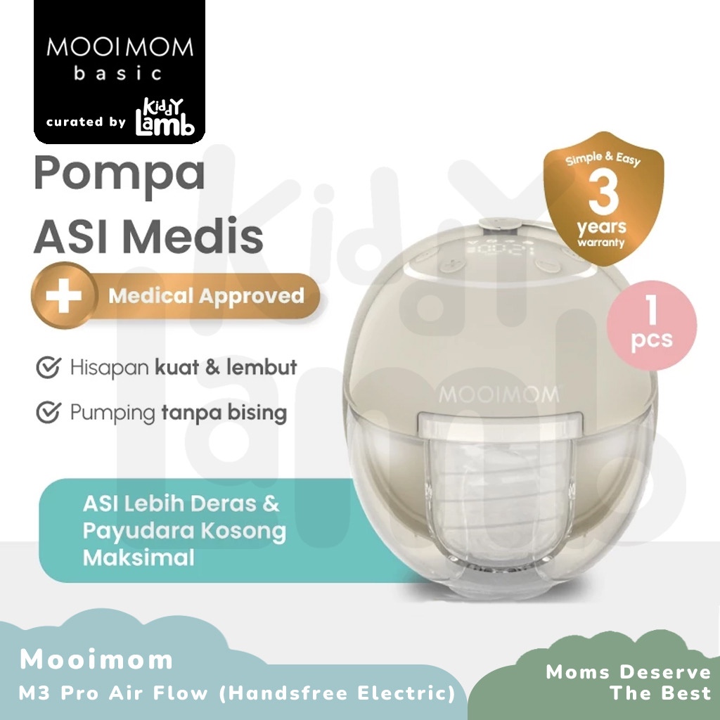 Jual Mooimom M3 Pro Air Flow Handsfree Electric Breast Pump / Pompa ASI ...