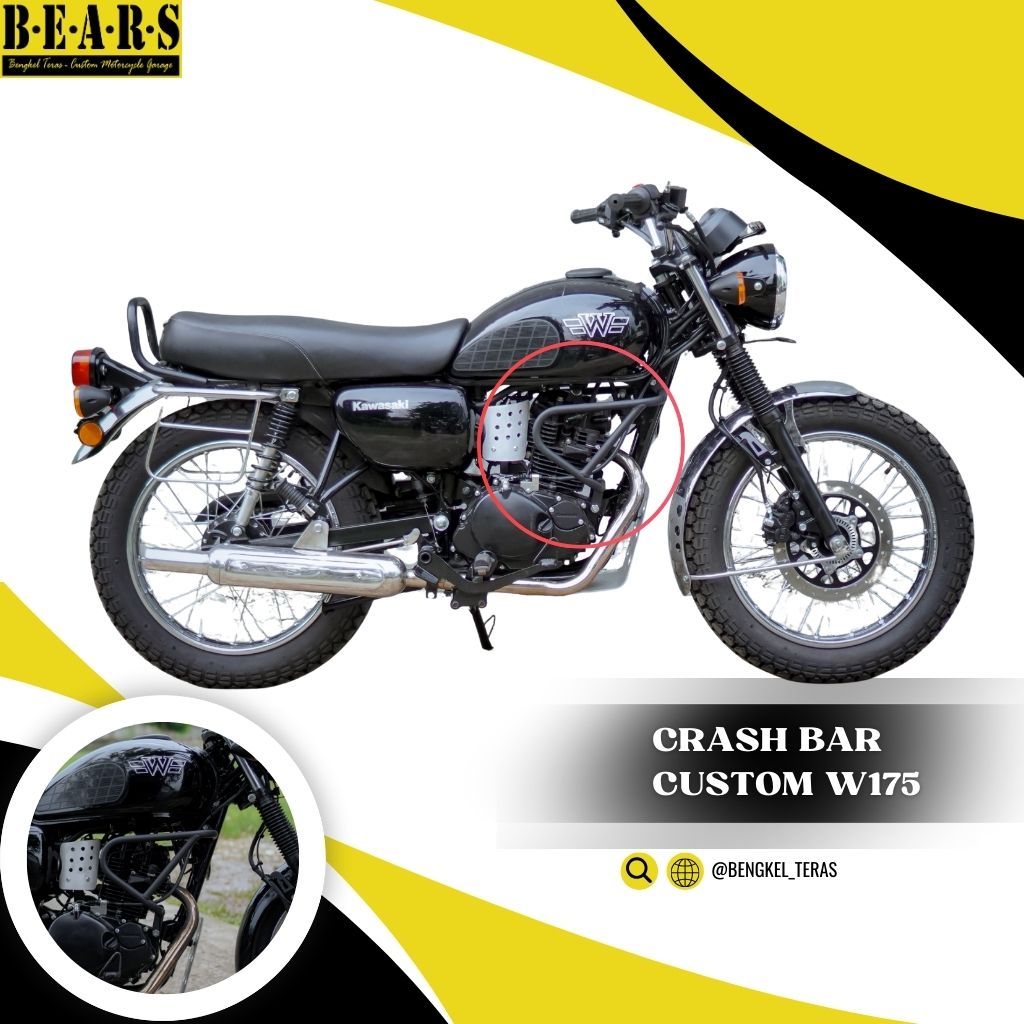 Jual Crash Bar Kawasaki W 175 L W175L Injeksi PnP | Shopee Indonesia