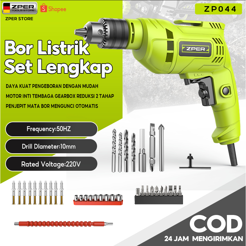 Jual ZPER Mesin Bor 350W Listrik Bolak Bali Hand Electric Drill Berlaku ...