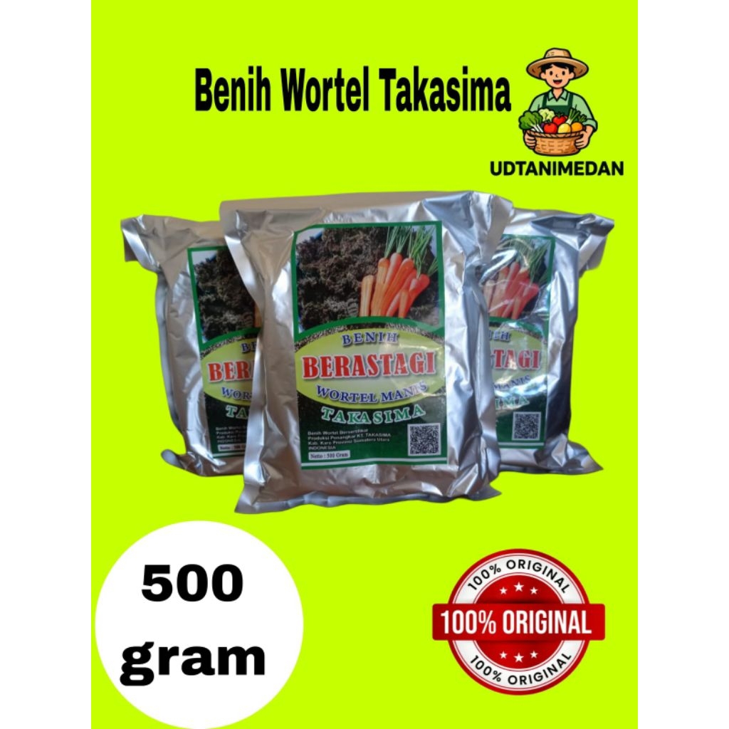 Jual Bibit /Benih Wortel Manis Berastagi TAKASIMA Isi 500 gram | Shopee ...
