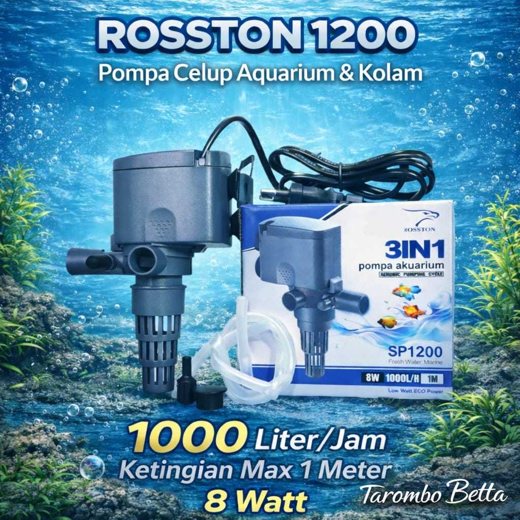 Jual GINGA GA 1200 POWER HEAD Mesin Pompa Celup Filter Aquarium ...