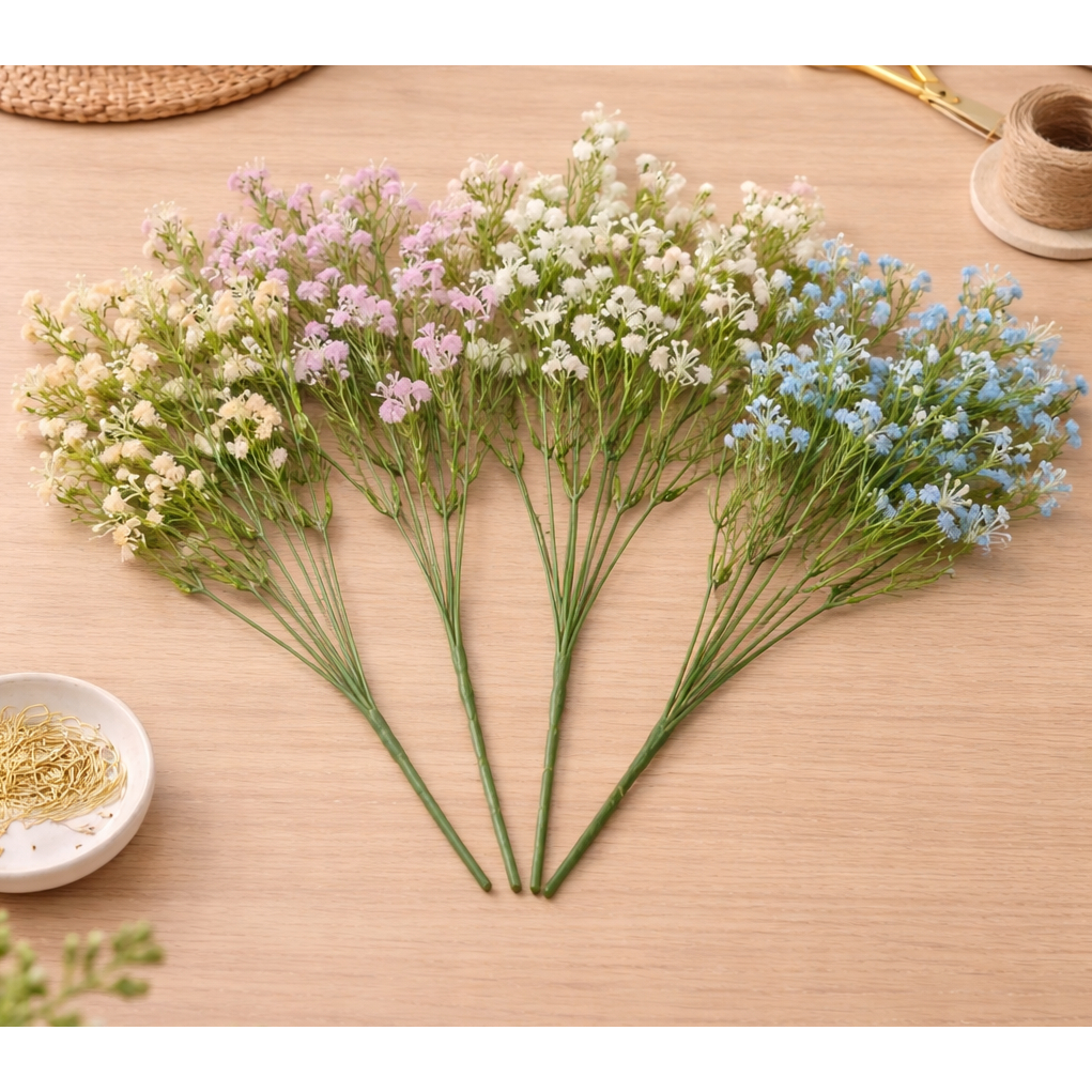 Jual Bunga Artificial Baby Breath Gypsophila Buket Dekorasi Rumah Meja ...