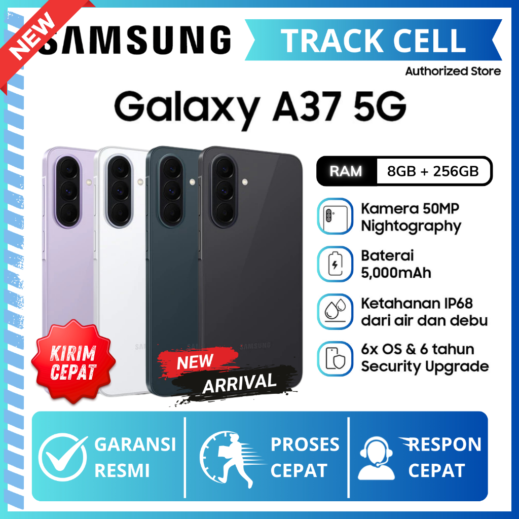 Jual Samsung Galaxy A37 5G 8/128GB 8/256GB 6.7" IP68 HP Samsung Terbaru ...