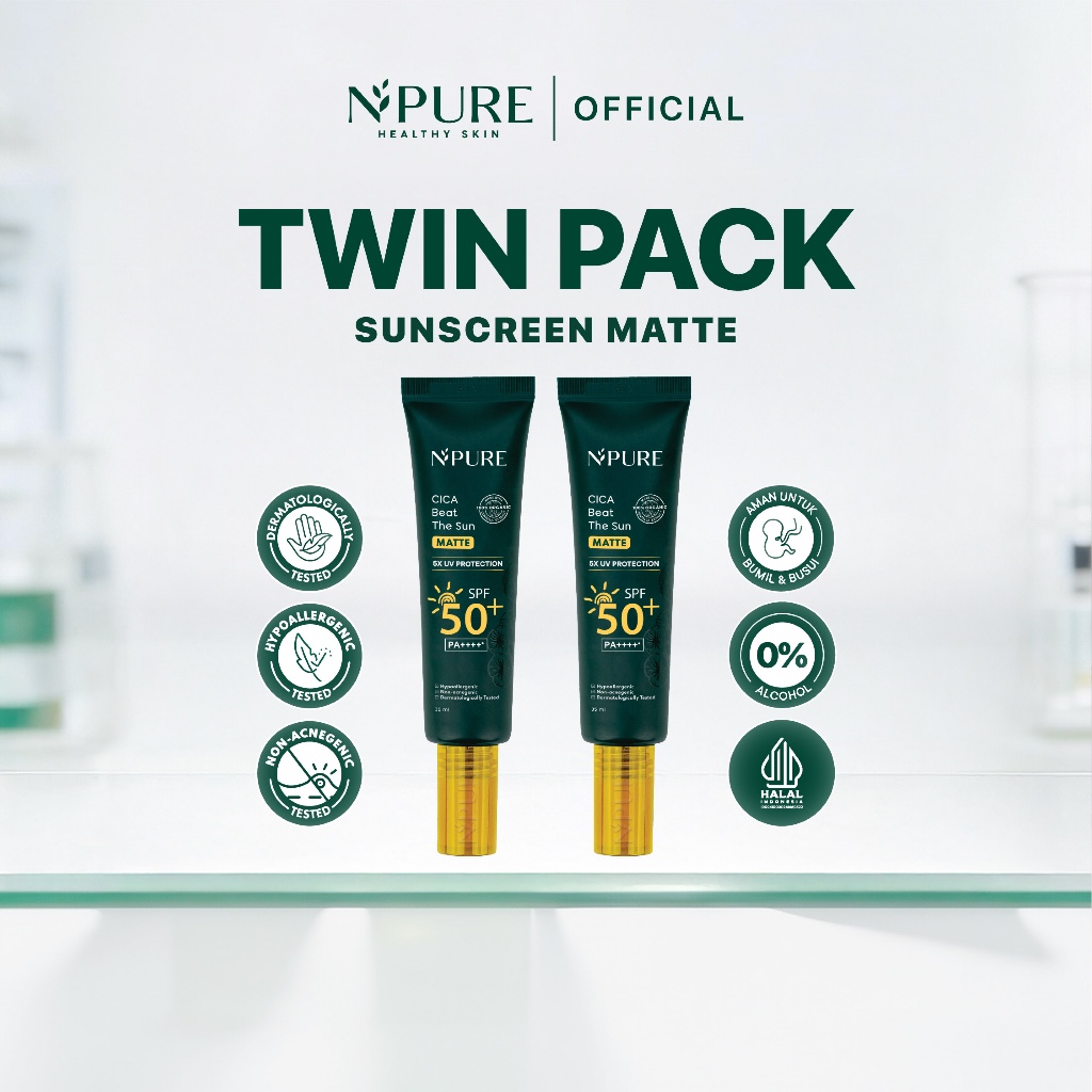 Jual TWINPACK SUNSCREEN - NPURE Bundling Twin Pack Cica Beat The Sun ...