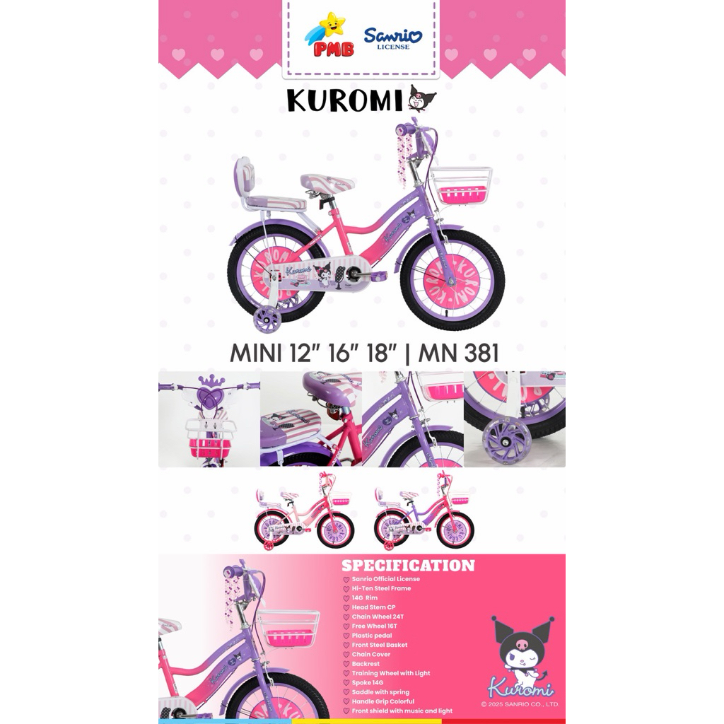 Jual Sepeda Kuromi Terlengkap & Harga Terbaru Juni 2026 | Shopee Indonesia