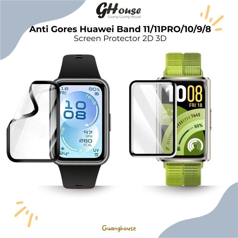 Jual Anti Gores Huawei Band 11 PRO Tempered Glass Huawei Band 11 /10 ...