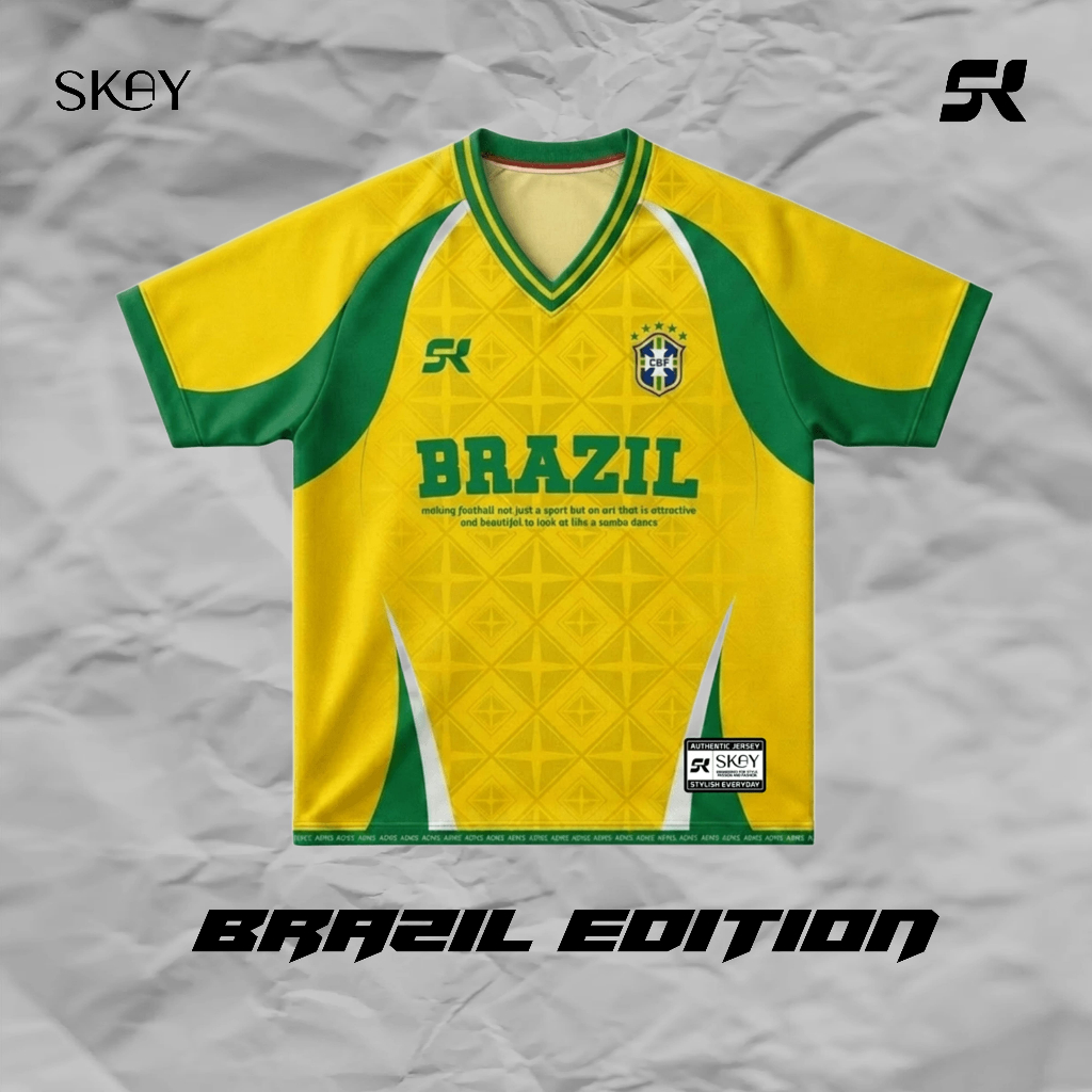 Jual Jersey Brazil Piala Dunia 2026 Jersey Dewasa Unisex Jersey ...