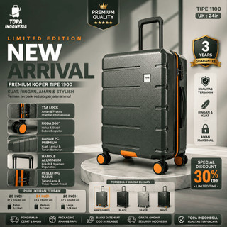 Jual Koper Kabin & Bagasi 20 24 28 Inch Topa 1100 – Bahan PC Premium ...