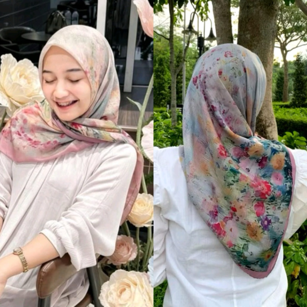 Jual Hijab Segi Empat Terbaru 2026/Hijab Viral segiempat Motif | Shopee ...